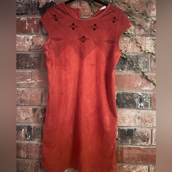 Max Studio | Dresses | Burnt Orange Suede Dress | Poshmark